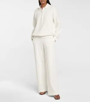 THE ROW Corzas Cotton Polo Sweater