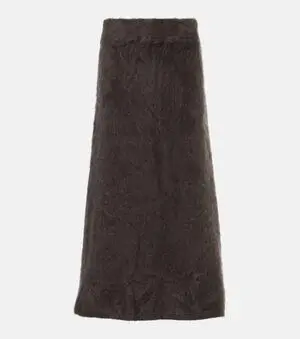 LISA YANG Asta Cashmere Maxi Skirt - Brown