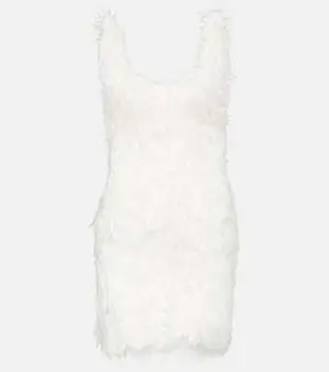 Coperni Feather Mini Dress