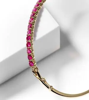 Melissa Kaye Lenox 18kt Gold Bracelet With Sapphires