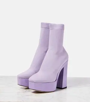 JIMMY CHOO Giome Sock Ankle Boots