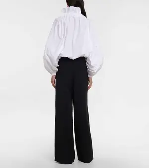 PATOU Ruffled Tie-neck Blouse