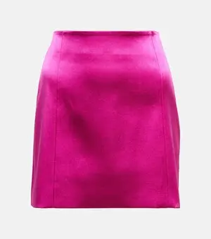 FRAME Satin Mini Skirt