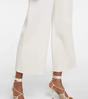 Etro High-rise Cropped Pleated Pants
