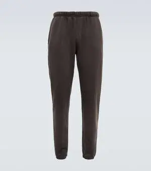 LES TIEN Cotton Jersey Sweatpants - Brown