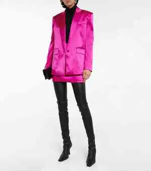 FRAME Satin Blazer