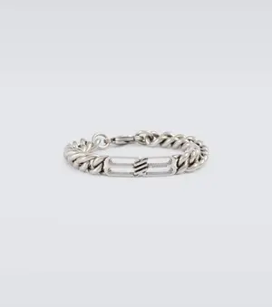 Balenciaga Bb Brass Bracelet - Silver