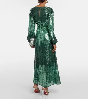 Rixo Coco Sequin Maxi Dress