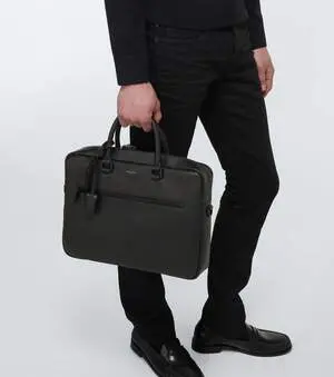 Saint Laurent Sac De Jour Leather Briefcase