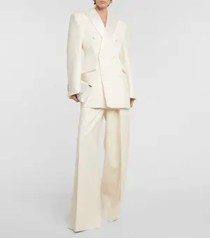 Wardrobe.NYC High-rise Wide-leg Wool Pants