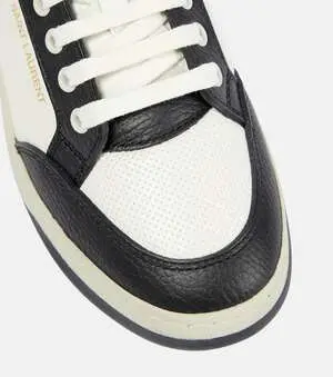 Saint Laurent Sl/61 Leather Sneakers - Black