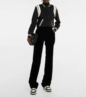 Saint Laurent Sl/61 Leather Sneakers - Black
