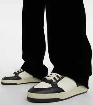 Saint Laurent Sl/61 Leather Sneakers - Black