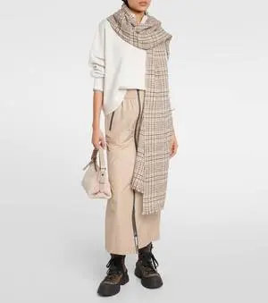 Brunello Cucinelli Taffeta Maxi Skirt - Brown
