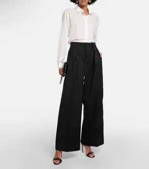 Wardrobe.NYC Pleated Wide-leg Trousers