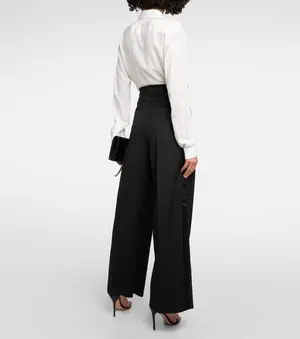 Wardrobe.NYC Pleated Wide-leg Trousers