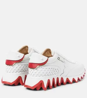 CHRISTIAN LOUBOUTIN Loubishark Leather Trainers - White