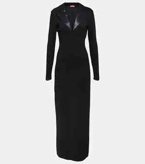 Staud Humboldt Knitted Maxi Dress - Black