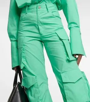 Attico Fern Cargo Pants - Green