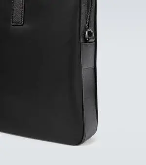 Prada Re-nylon Leather-trimmed Briefcase