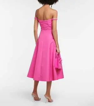 SELF-PORTRAIT Embellished A-line Midi Dress