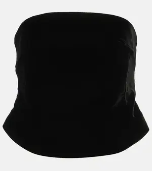 Wardrobe.NYC Velvet Tube Top