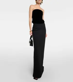 Wardrobe.NYC Velvet Tube Top