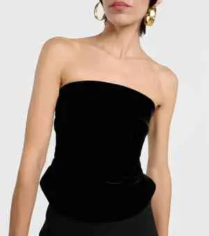 Wardrobe.NYC Velvet Tube Top