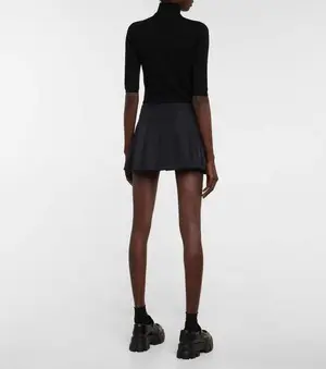 Prada Pleated Mini Skirt
