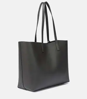 Saint Laurent Shopping E/w Leather Tote - Grey