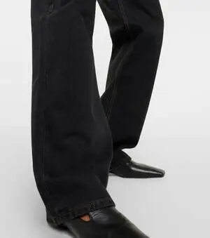 Wardrobe.NYC High-rise Straight Leg Jeans