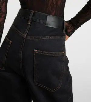 Wardrobe.NYC High-rise Straight Leg Jeans