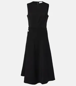 Proenza Schouler White Label Ivy Wrap Midi Dress - Black
