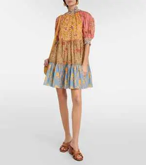 Zimmermann Junie Floral Cotton Minidress