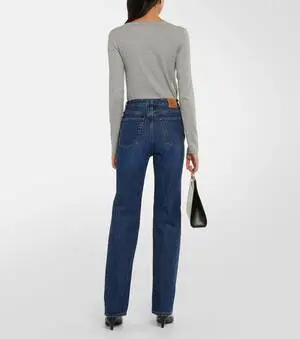TOTEME High-rise Straight Leg Jeans