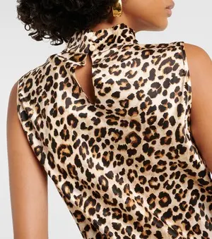 Veronica Beard Kura Leopard-print Maxi Dress