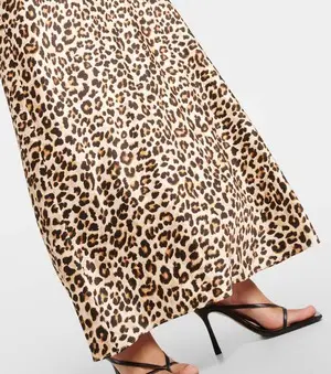 Veronica Beard Kura Leopard-print Maxi Dress