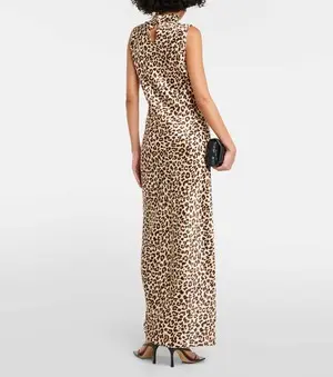 Veronica Beard Kura Leopard-print Maxi Dress