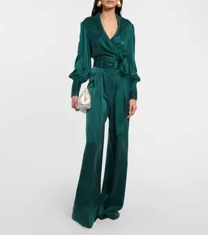 Zimmermann Tuck Wide-leg Pants