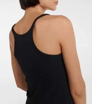 TOTEME Cotton-blend Racerback Tank Top