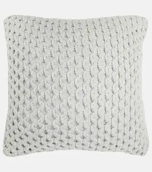 Brunello Cucinelli Cashmere And Cotton Cushion - Grey