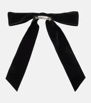 JENNIFER BEHR Adley Bow Velvet Barrette