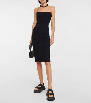 Wardrobe.NYC Strapless Ribbed Top