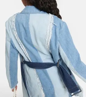 TOD'S Belted Denim Coat