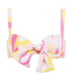 ALEXANDRA MIRO Clara Printed Bikini Top - Multicoloured