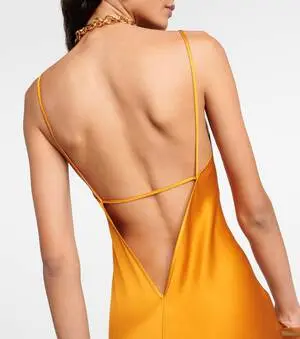 Victoria Beckham Cami Gown - Orange