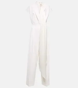 ROKSANDA Bridal Wool Jumpsuit With Cape Detail