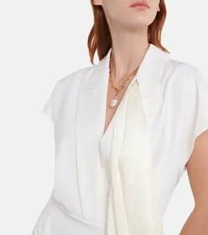 ROKSANDA Bridal Wool Jumpsuit With Cape Detail