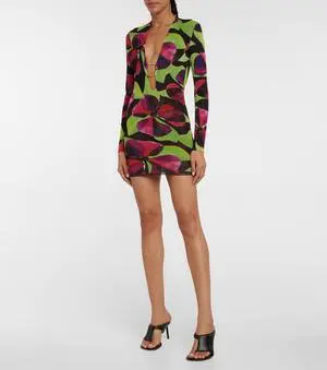 LOUISA BALLOU Helios Printed Minidress