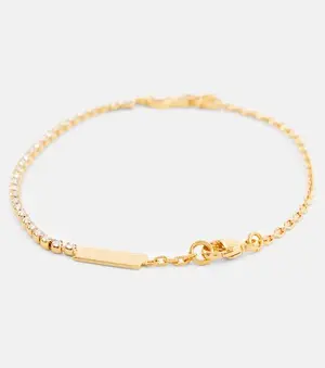 Saint Laurent Cassandre Embellished Bracelet - Gold